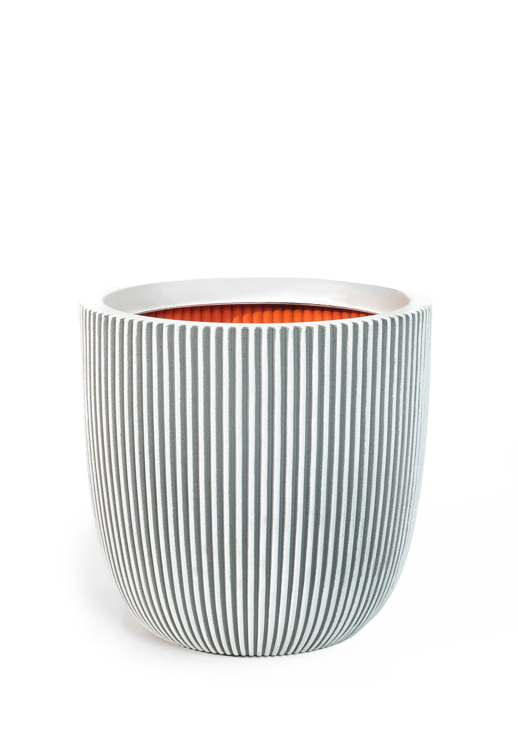 Capi 16" Planter Collection – Round Grooved & Square Smooth Designs ...