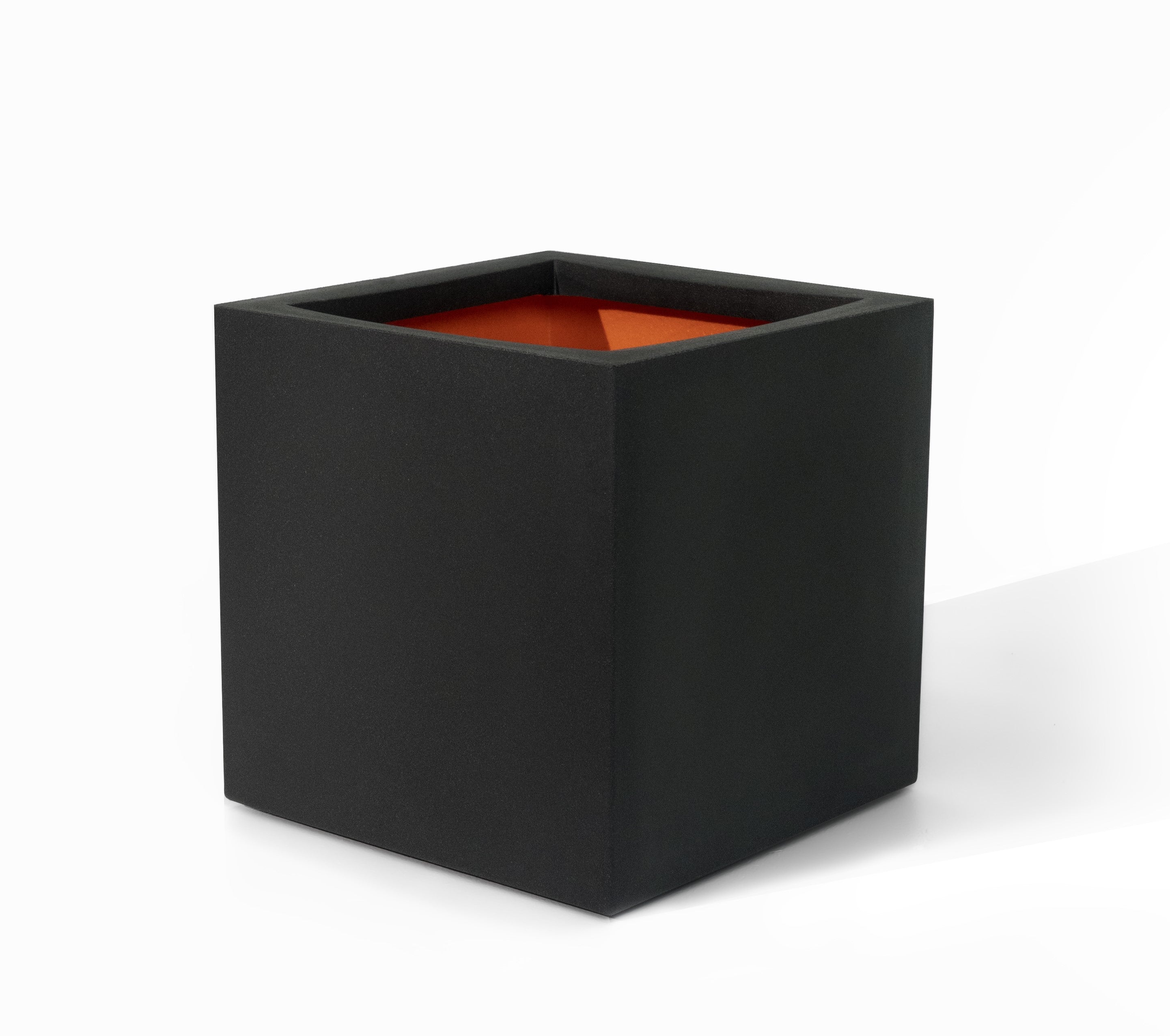 ! 16" Black Square Planter – Smooth Minimalist Design, Weather-Resista ...